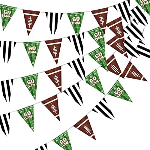Amazon.com: Blulu Football Pennant Banner American Football Hanging ...