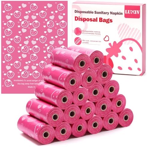 Amazon.com: 300P Sanitary Napkin Disposal Bags, Luxiv Disposable ...
