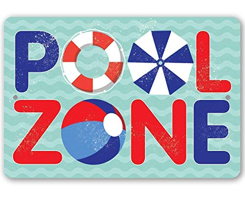 Amazon.com: The Pool Zone - Vintage Style Metal Art Plaque for Home ...