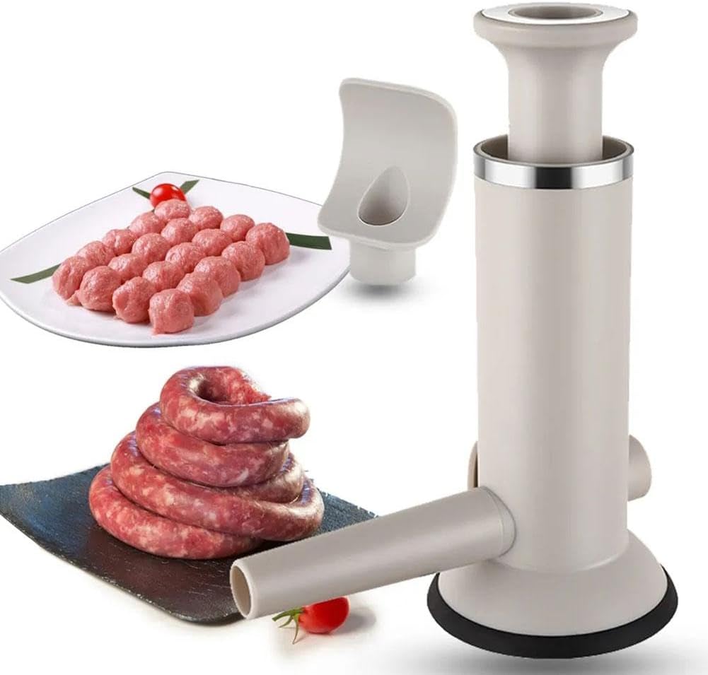 Amazon.com: Sausage Stuffer With 4 Different Sizes Stuffing Tubes ...
