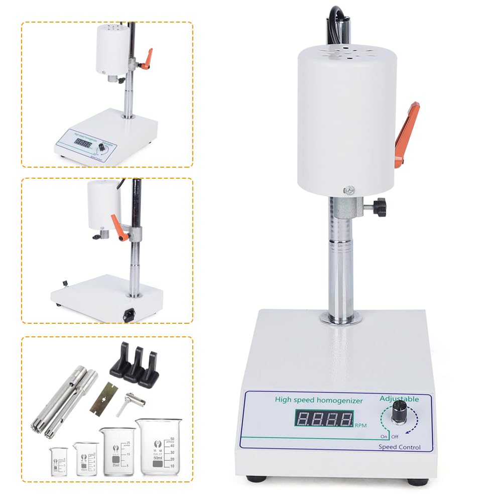 Sample Homogenizer With Heads Lab & Disperser - 110V, 5-1500ml Capacity ...