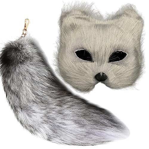 Snapklik.com : Lupidyyxun Fox Cat Wolf Mask Fox Cat Ears And Tails Set ...