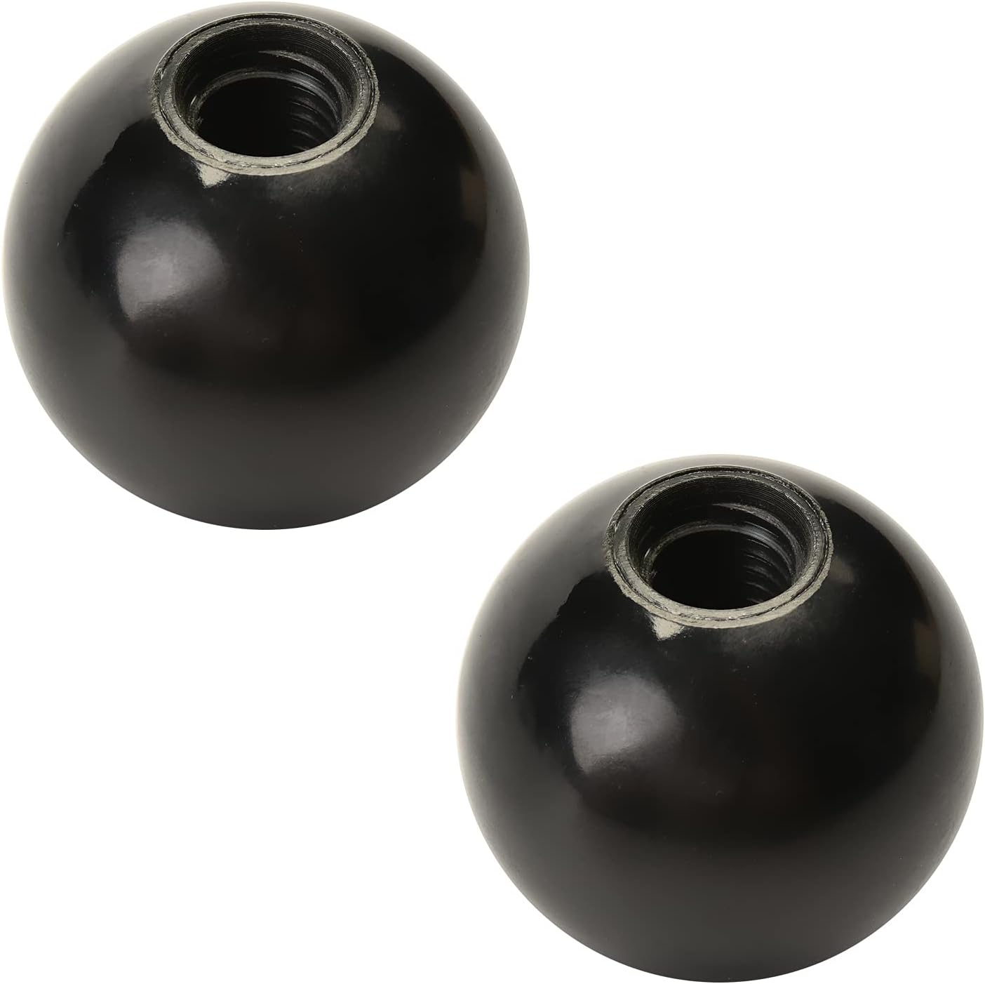 Amazon.com: DimcoGray Threaded Ball Knobs - 1 7/8 Dia, 1/2-13 Thread, Brass, Female Black ...