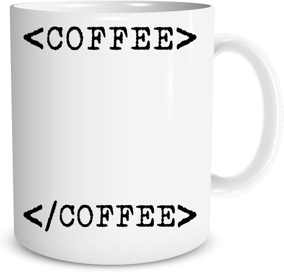 Amazon.com: Funnwear Coffee Break - Html Code Coffee Tea Mug - Computer ...