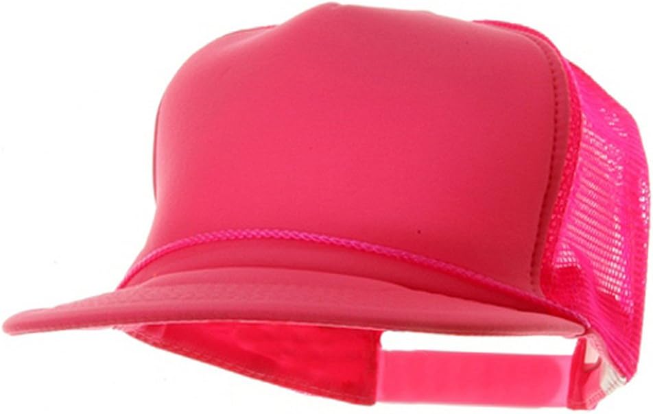 5 Panel Neon Color Poly Mesh Cap - Neon Pink at Amazon Men’s Clothing ...