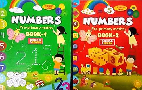 Smile & Learn Numbers Pre-Primary Maths, Book 1 & Book 2 : Amazon.in: Books