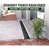 Natotela Ductile Iron Driveway Channel Drain Grate-20x8 in. Metal ...