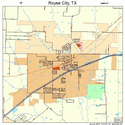 Amazon.com: Large Street & Road Map of Royse City, Texas TX - Printed ...