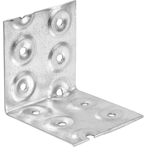 BPC Fixings Galvanised Nail Plate Angle Bracket 10-Piece Set, 100 mm ...