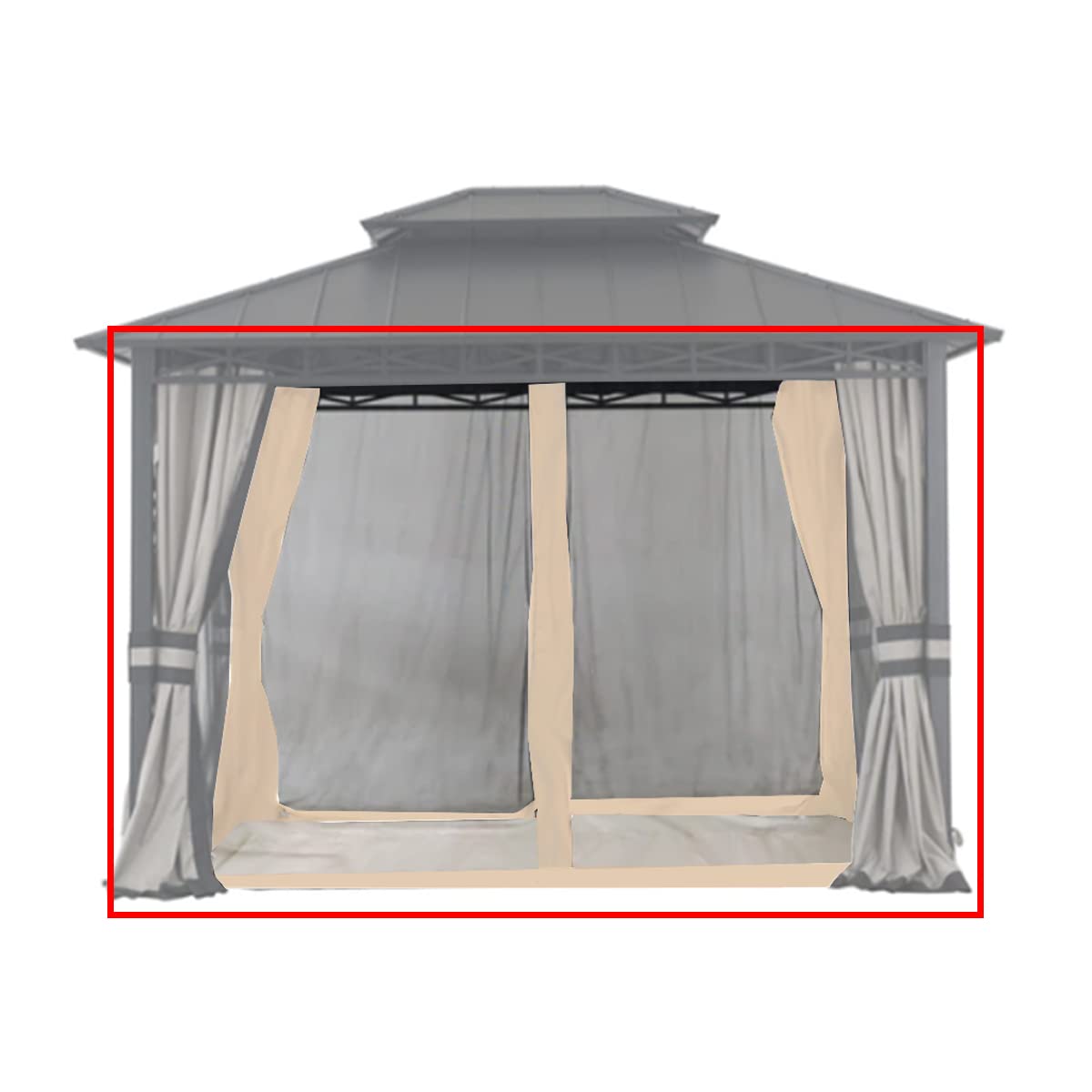 Amazon.com : Garden Winds Universal Replacement Mosquito Netting Set ...