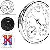 Amazon.com : Aowutus Outdoor Barometer Thermometer Hygrometer - 5in ...