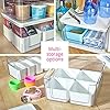 iDesign Storage Box with 4 Dividers, Storage Box with Lid, Versatile as ...