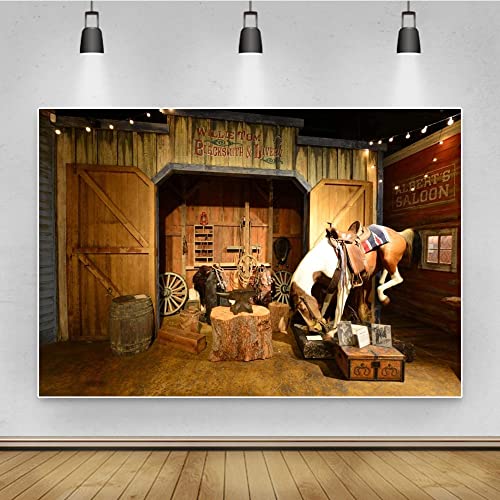 Renaiss 10x8ft Old Western Cowboy Photography Background Wild West ...
