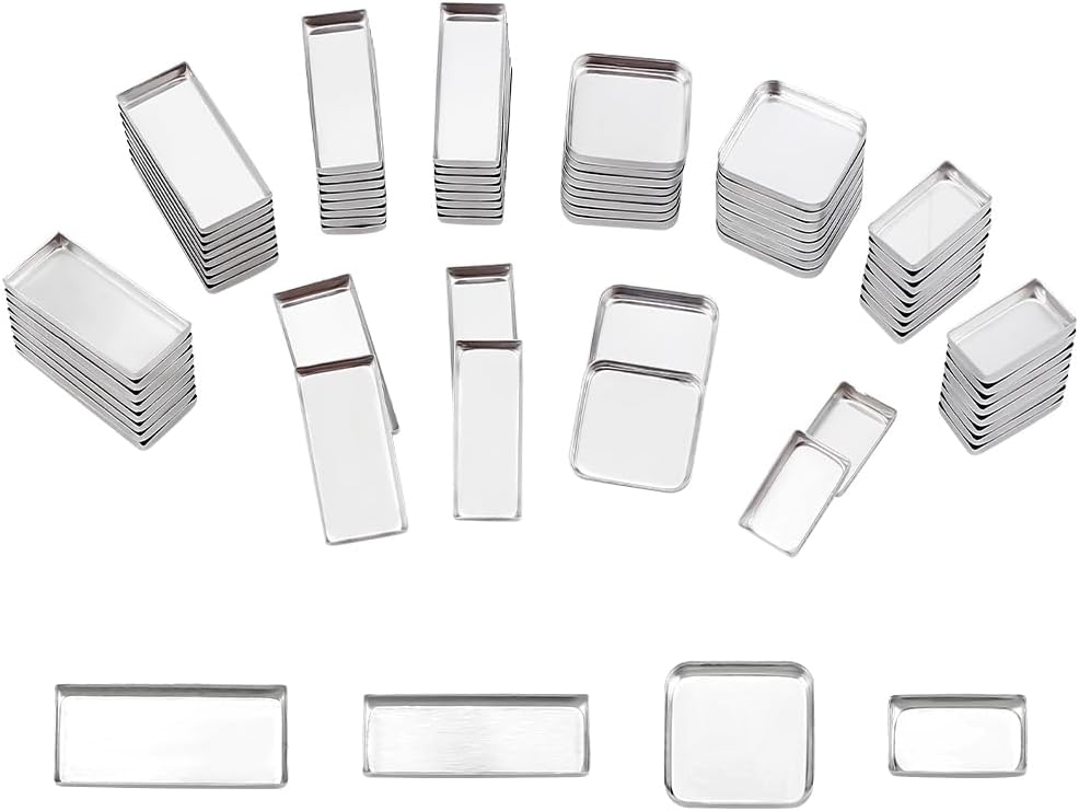 Amazon.com: Allwon 56 Pack Empty Square Metal Pans for Eyeshadow ...
