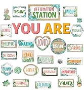 Amazon.com : BOHO Affirmation Station Bulletin Board Set Motivational ...