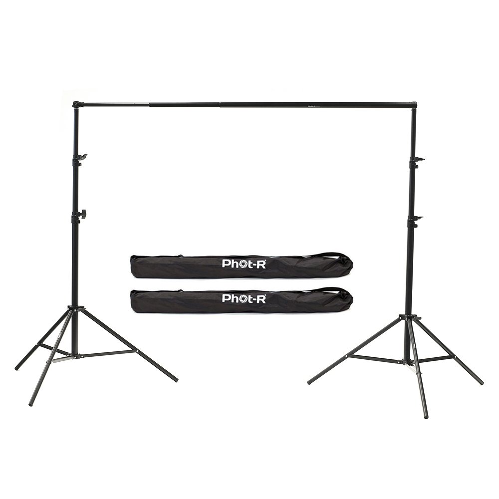 Buy Phot-R 3x3m Heavy Duty Studio Background Support System, 2x 3m Air ...