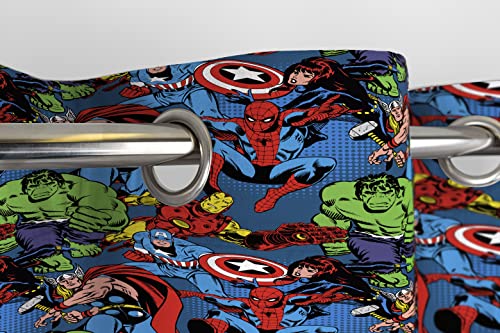 Marvel Comics Avengers Comic Heroes 183cm x 168cm Eyelet Window ...