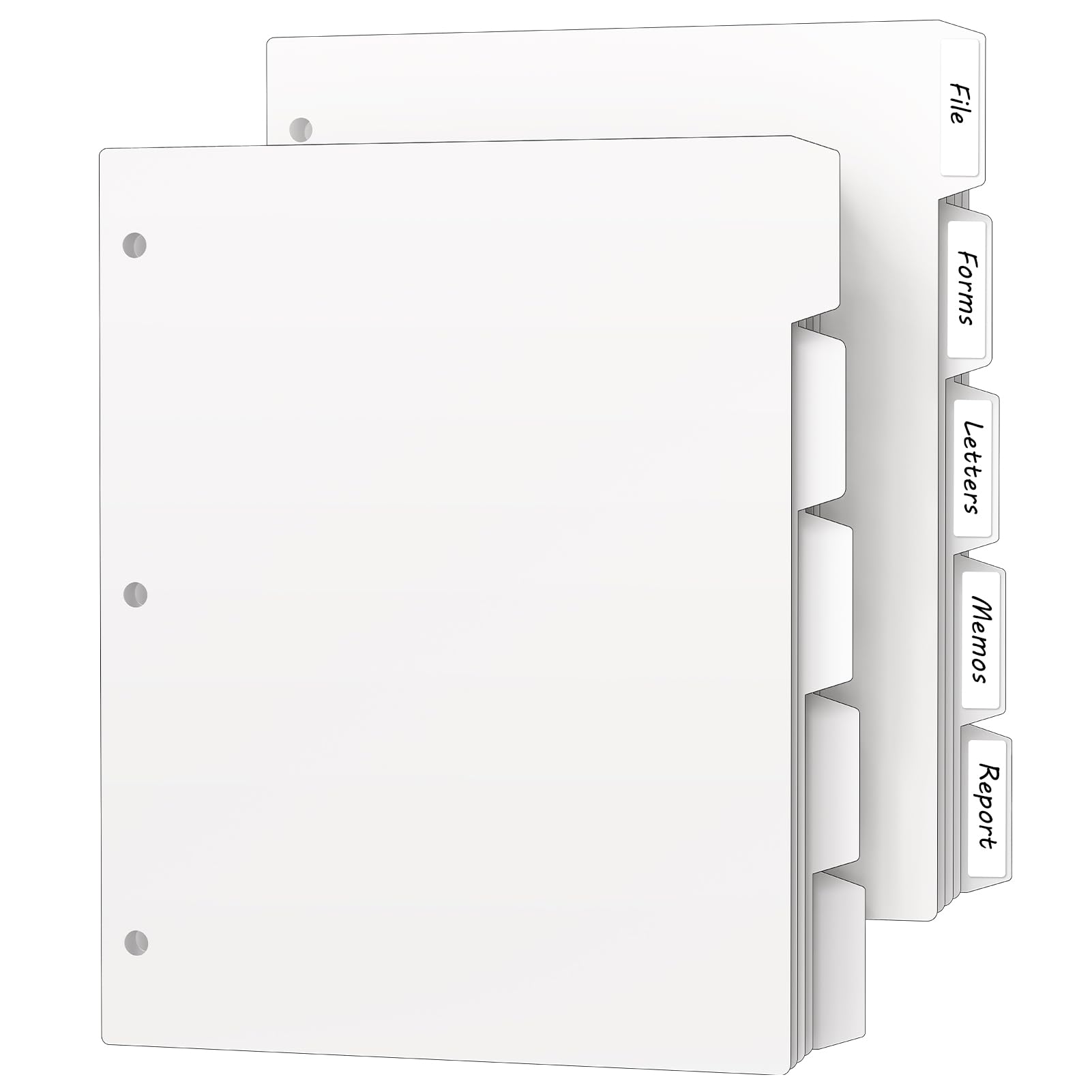 Amazon.com : HABGP 10Pcs/2 Set 5 Tab Dividers for 3 Ring Binder, 10 Pcs ...