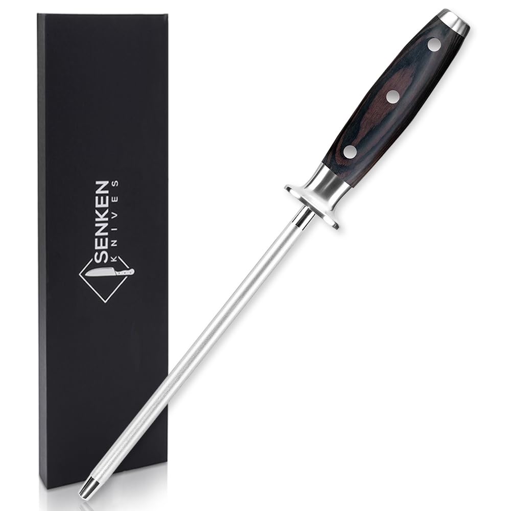 Amazon.com: SENKEN Professional Emery Knife Sharpening Steel ...