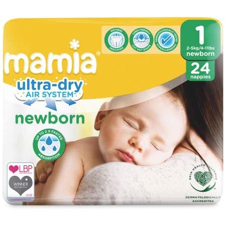 ALDI Mamia Newborn Nappies Size 1 : Amazon.co.uk: Baby Products