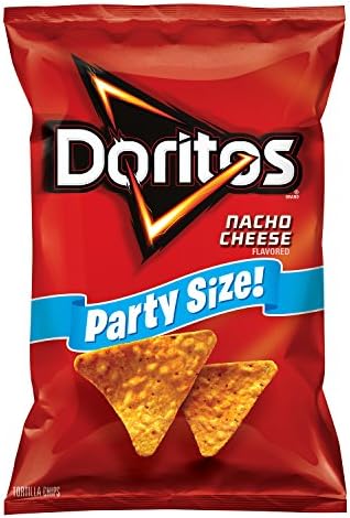 Amazon.com: Doritos Nacho Cheese Flavored Tortilla Chips, Party Size ...