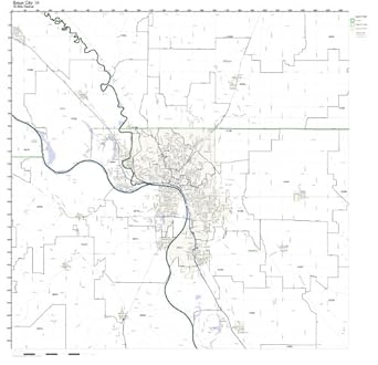 Amazon.com: Working Maps Sioux City, IA Zip Code Map Laminated : Office ...