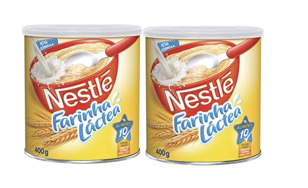 Amazon.com : Nestle Farinha Láctea Brasileira Nestlé 360g - Pack 2x360g ...