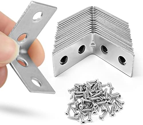 Angle Brackets Corner Bracket for Wood 16 Pcs | 25mm x 25mm x 13mm ...