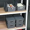 Amazon.com: Doryh 6 Pack Plastic Storage Baskets with Lids, Small ...