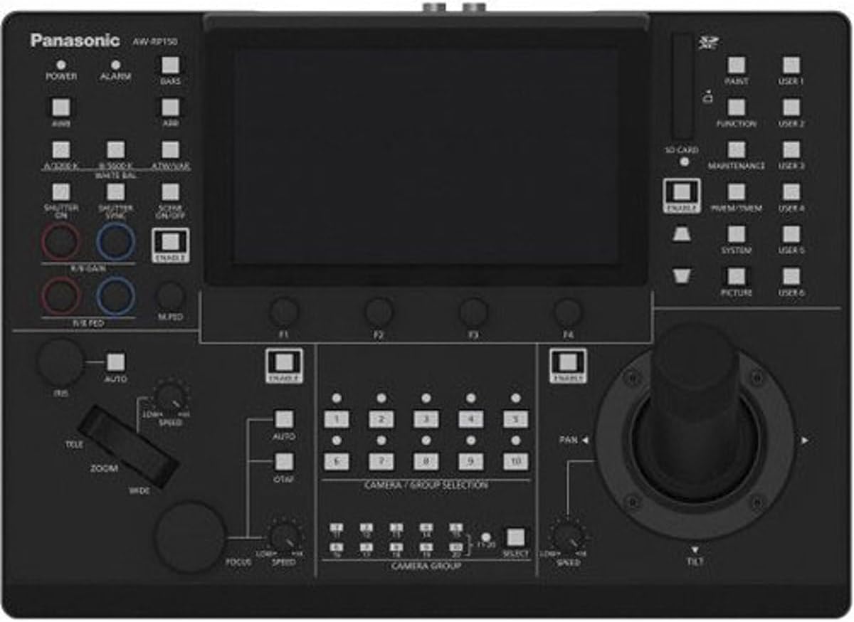 Amazon.com : Panasonic AW-RP150GJ Touchscreen Remote Camera Controller, Requires Power Supply ...