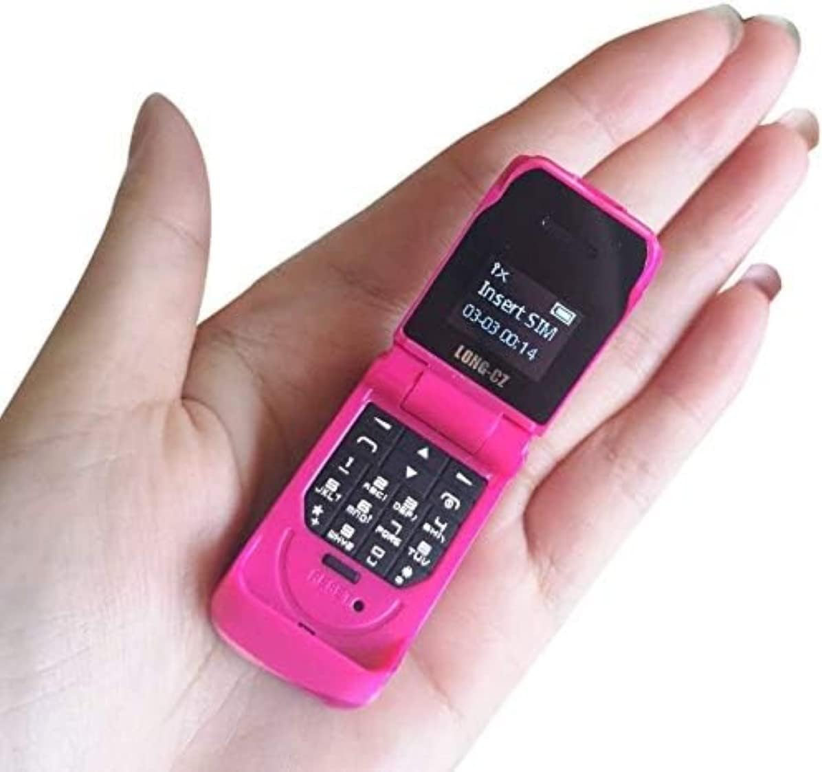 Amazon.com: LONG-CZ J9 World Mini Smallest Flip Mobile Phone Unlocked ...