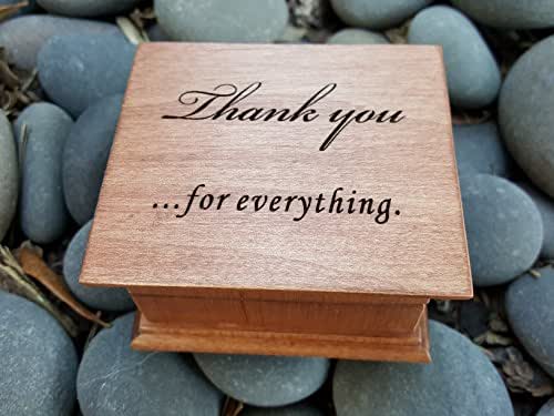 Amazon.com: Custom engraved wooden music box with Thank you for ...