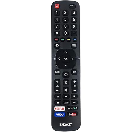 Amazon.com: Universal Remote Control EN2B27 for Hisense TV, Remote ...