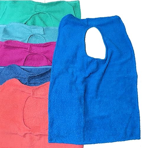 Amazon.com: YELLOW Large Adult Bib Made With Quick Dry Terry Cloth ...