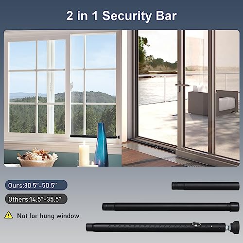 Snapklik.com : Sliding Door Security Bar17.7-50.5inch Adjustable ...