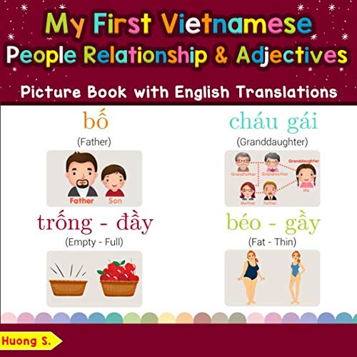 My First Vietnamese People, Relationships & Adjectives Picture Book ...