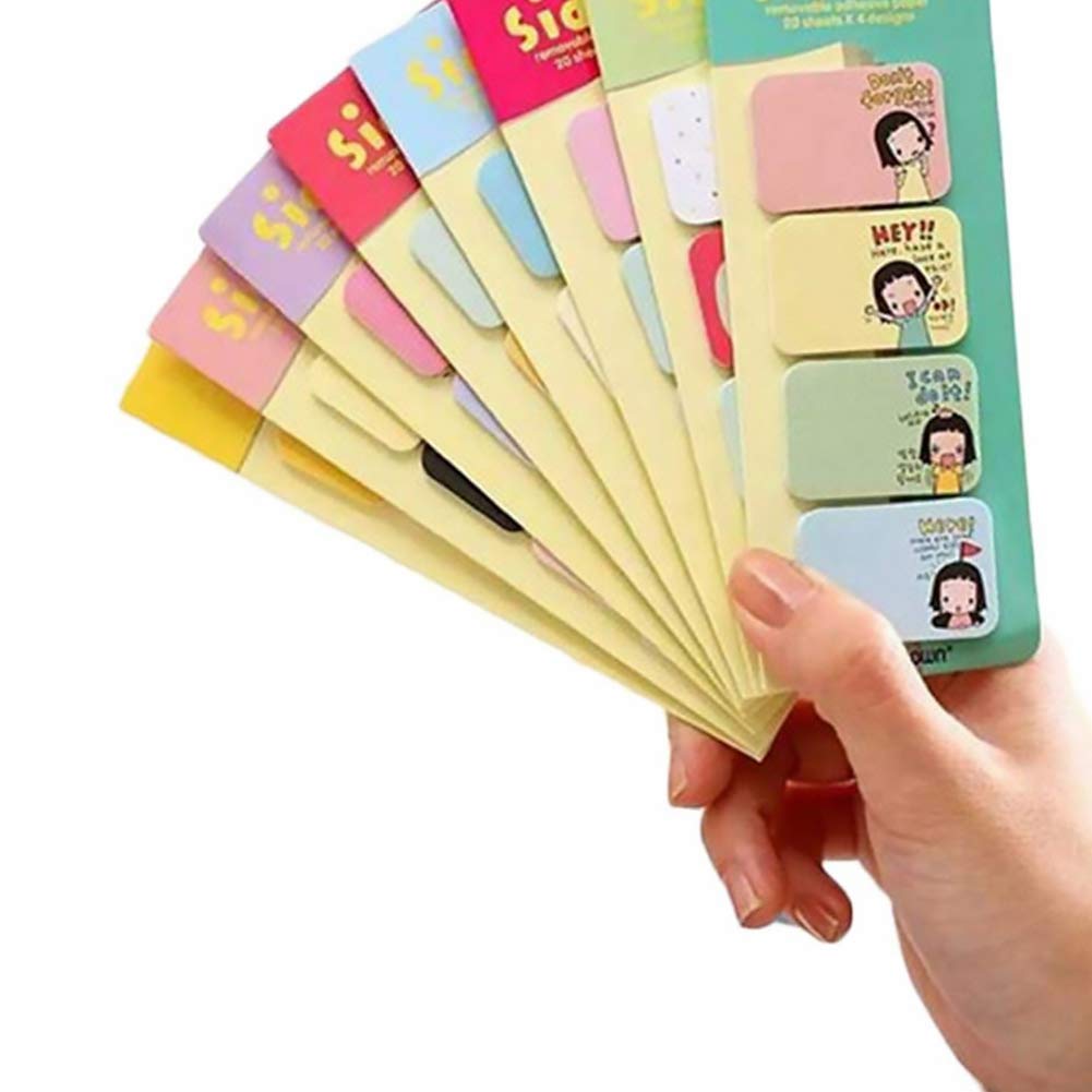 Buy Rocita Cute Small Note Multi Use Cookie Girl Post-it Pad Memo ...