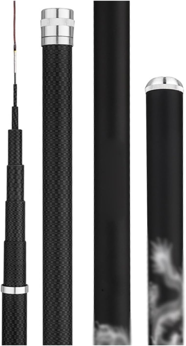 Amazon.com : Spinning Fishing Rod Super Light Hard High Carbon Fiber ...