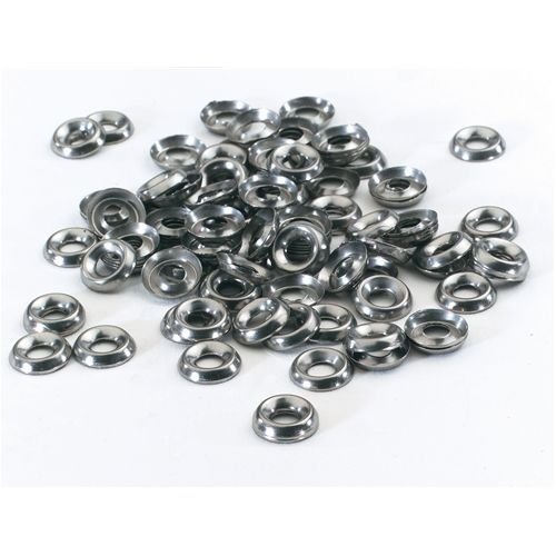 Pack of 100 x Small Screw Cup WASHERS - Brass Washer - for Gauge Size 6 ...