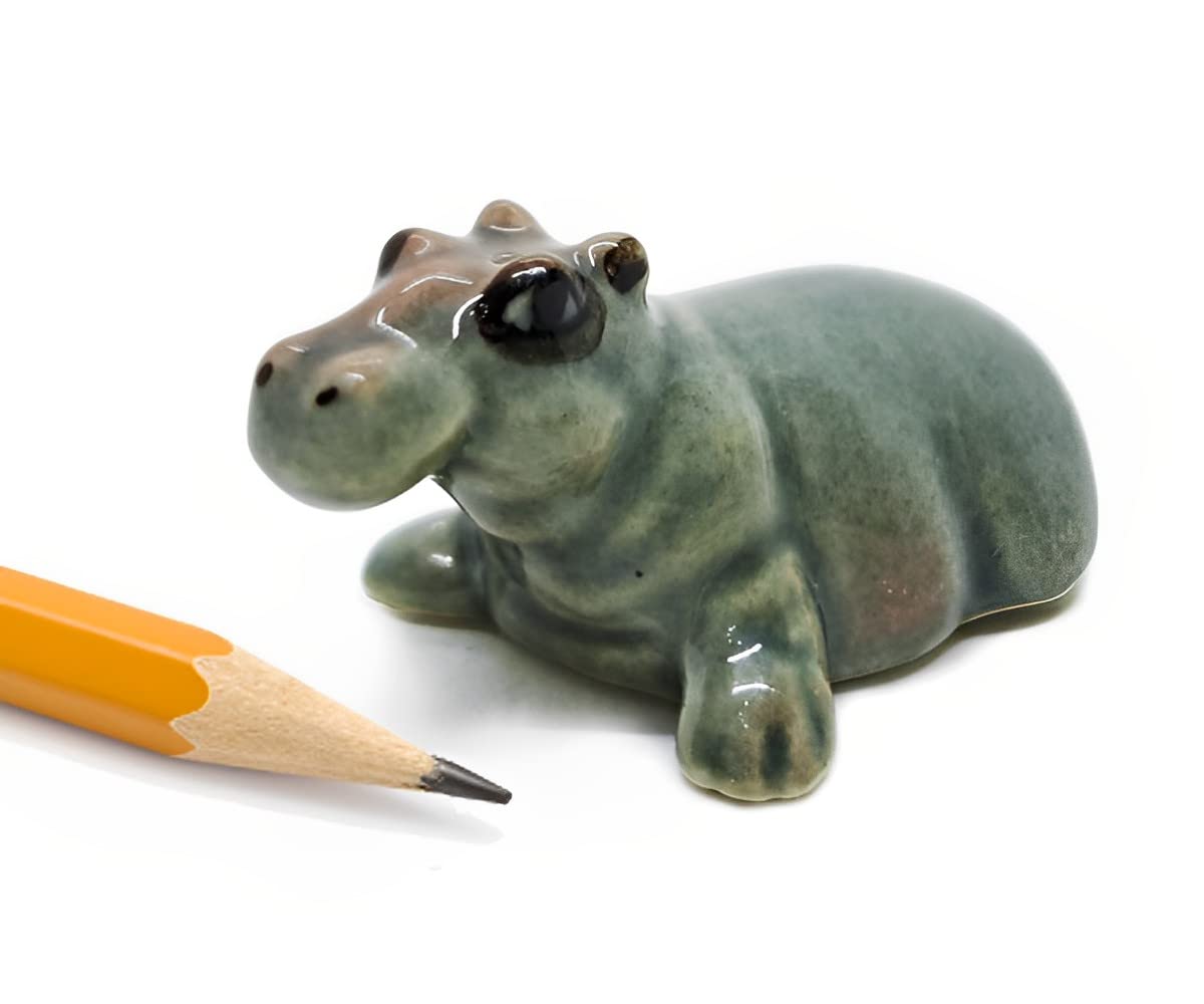 Hippo Clay Figurines