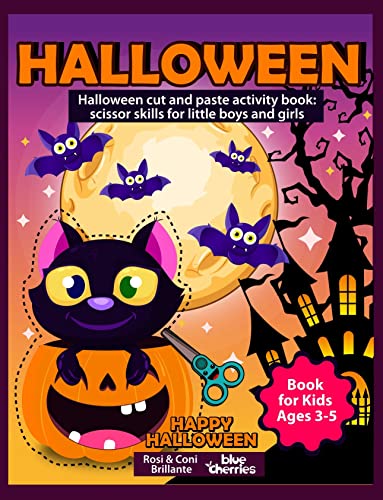 Amazon.com: Halloween cut-and-paste Activity Book: Scissor skills for ...