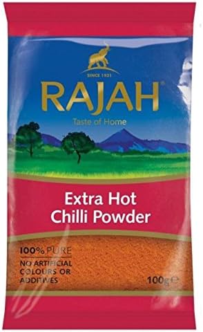 Rajah Extra Hot Chilli Powder 100g (Pack of 2) : Amazon.co.uk: Grocery