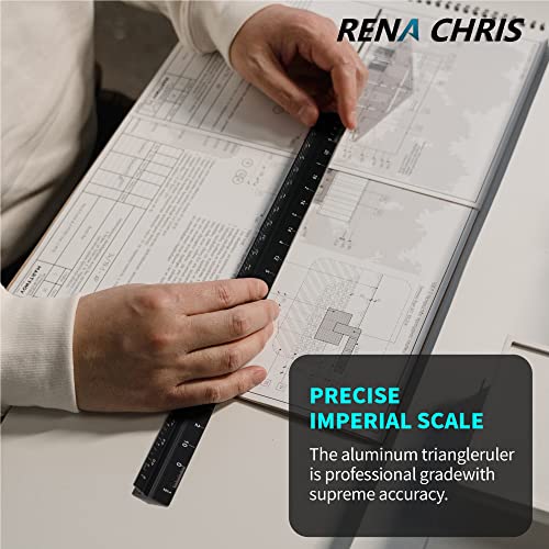 Snapklik.com : Architectural Scale Ruler, 12 Aluminum Architect Scale ...