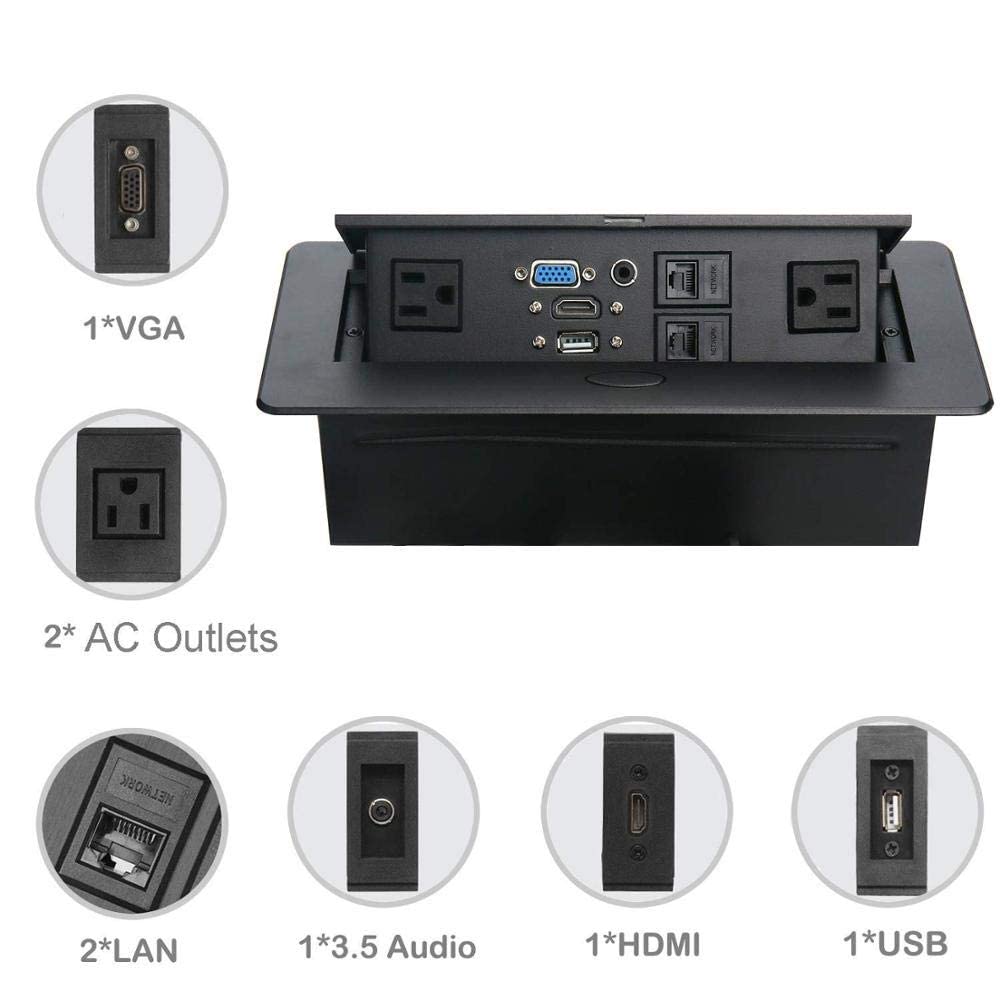 Buy SHAPURE Hydraulic 10 Module Conference Table Connectivity and Data ...