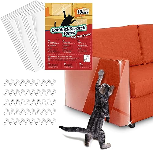 Lewondr Cat Scratch Couch Protector 10 Packs, Furniture Protectors from ...