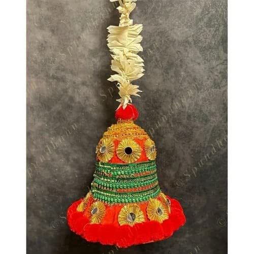 Amazon.com: Handmade Chameli & Yellow Bell Pom Pom Dangler Strings ...