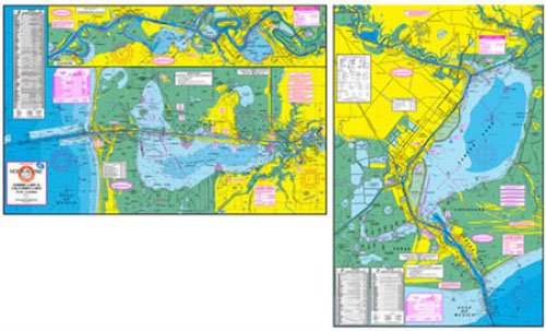 Standard Map SM054 Standard Laminated Map44; Calcasieu Lake ...