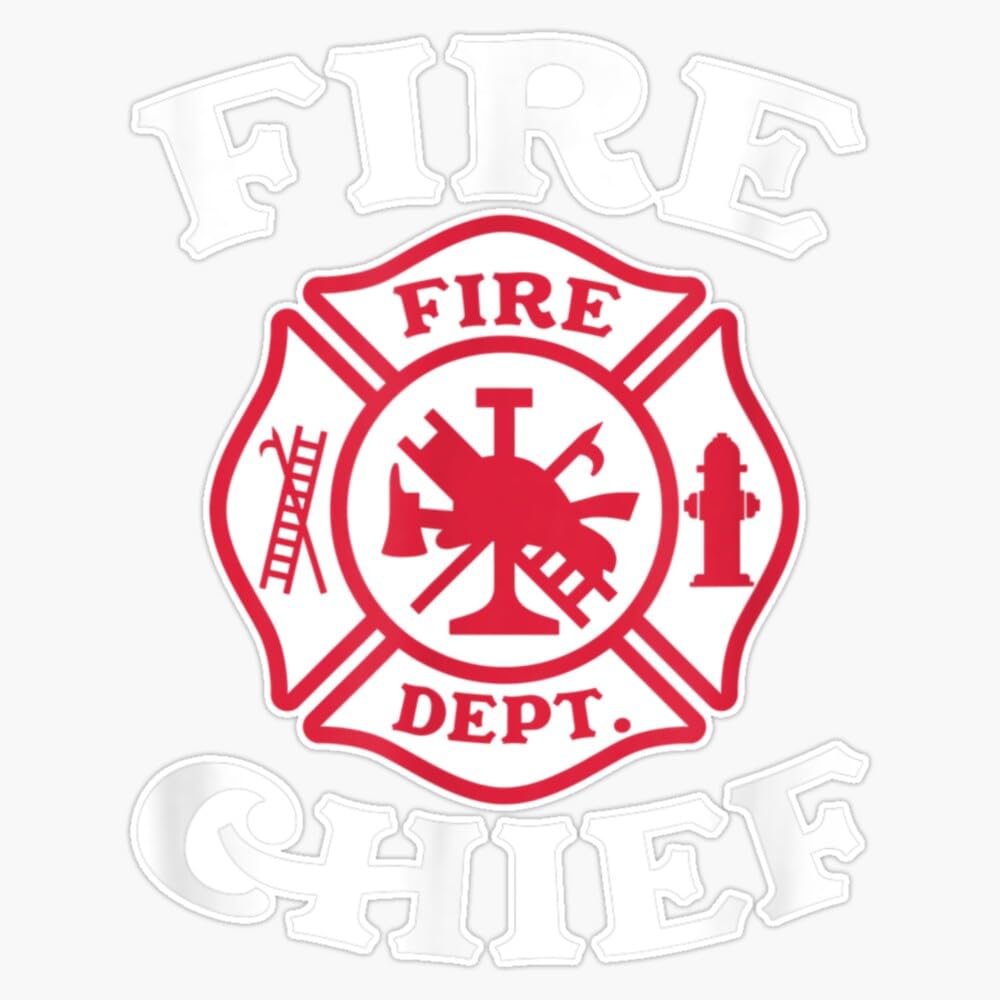 Amazon.com - Fire Chief Fire Dept Firefighter Fireman Firefighting ...