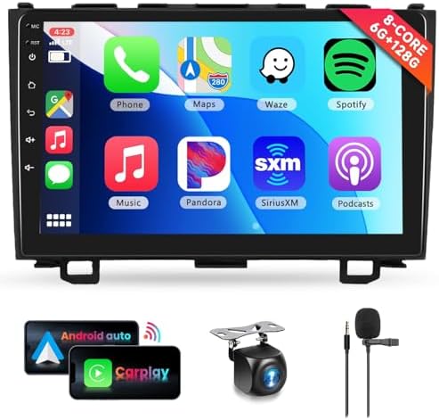 Amazon.com: 8 CORE 6G+128G Car Radio Stereo for Honda CRV 2007-2011 ...