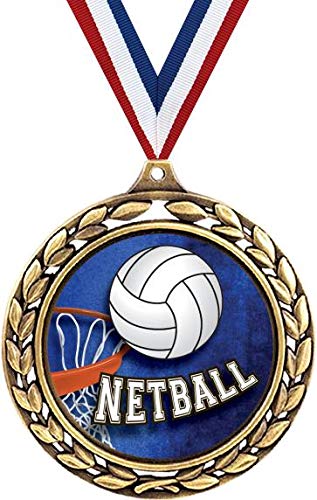Buy Netball Medals - 2 1/2" Laurel Wreath Netball Medal - Great Netball ...